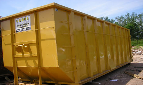 20 Yd (20’long 8’wide 4’ high) Dumpster